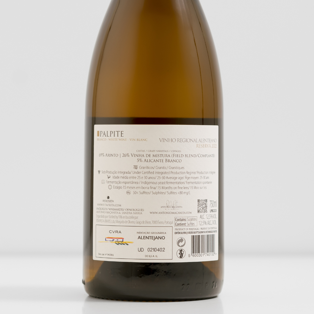 Comprar Palpite Branco, Branco, 2023 - Mercearia | Maçanita Vinhos